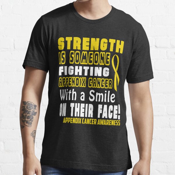"Support Appendix Cancer Awareness Design" T-shirt for Sale by ...