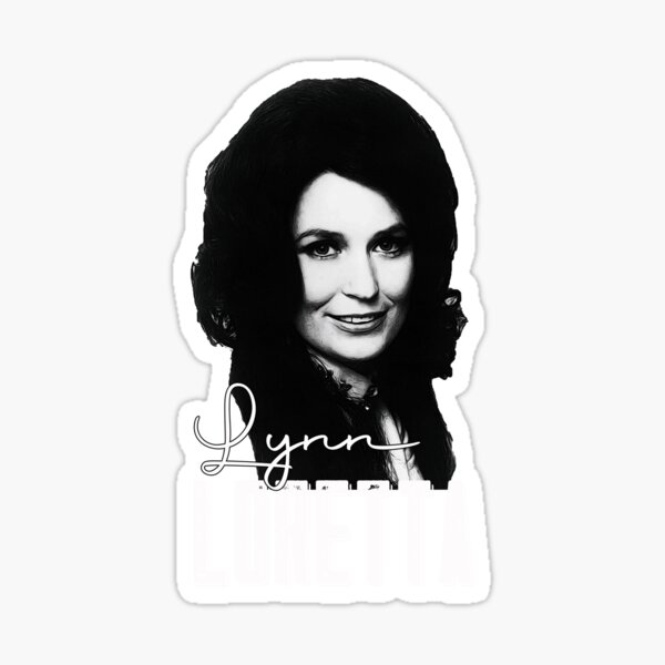 "RIP Loretta Lynn 1932-2022" Sticker for Sale by haleemah-shop | Redbubble