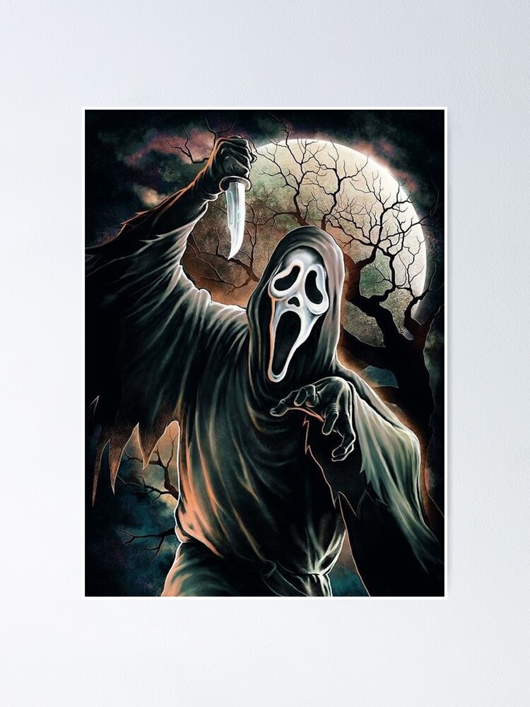 "ghostface" Poster for Sale by mulkanf | Redbubble
