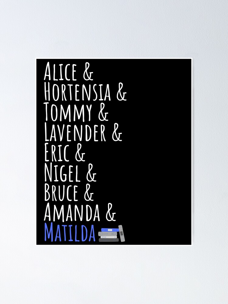 "Matilda & Friends" Poster for Sale by ArtfulDodger9 | Redbubble