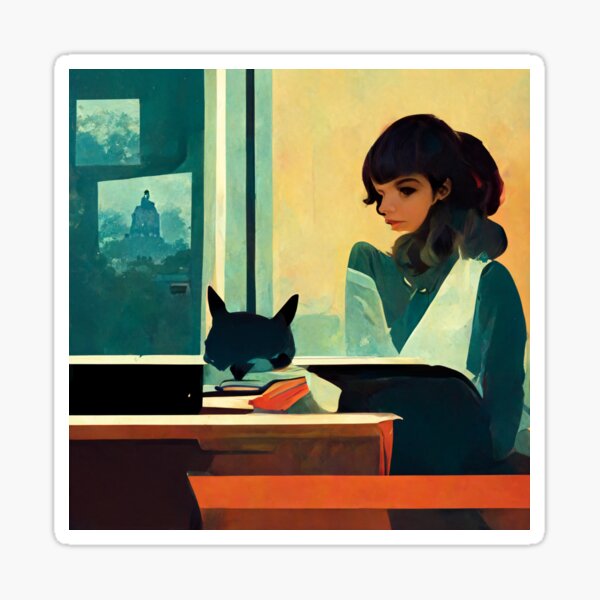 "Lofi - Beats to study" Sticker for Sale by Chill-designz | Redbubble