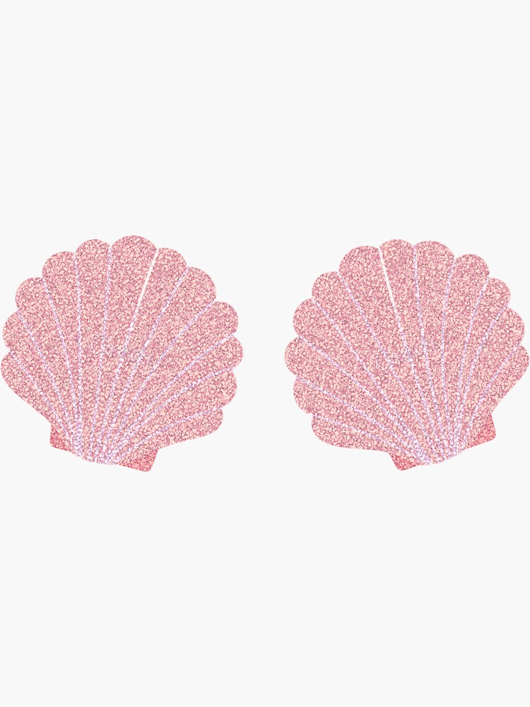 "Funny Mermaid Sea Shell Bra ,Pink Glitter Little Mermaid Halloween ...