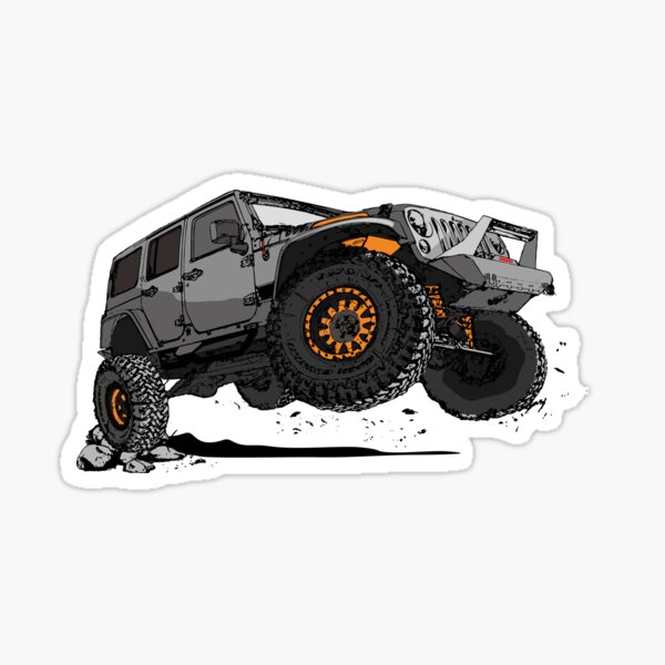"Jeep off-road" Sticker for Sale by POSSTO | Redbubble