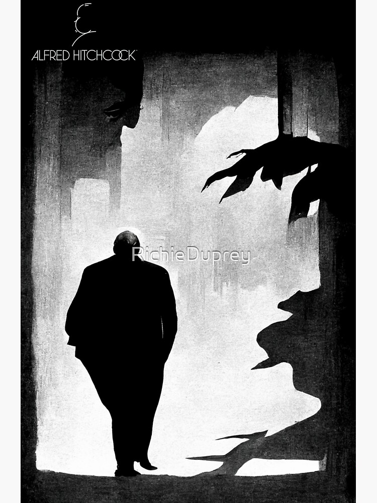 "Alfred Hitchcock" Sticker for Sale by RichieDuprey | Redbubble