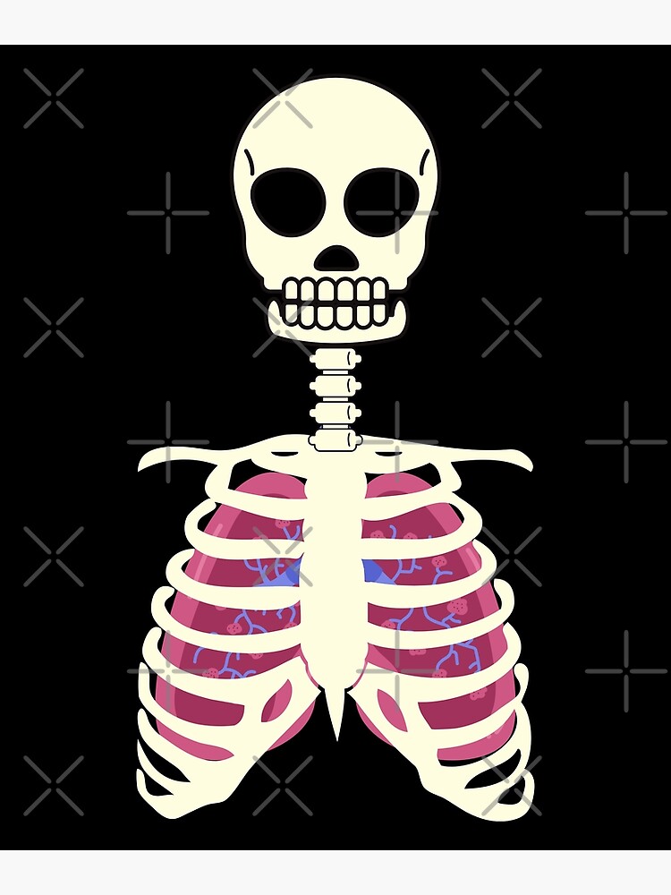 "Skeleton Rib Cage - Halloween skeleton Costume " Poster for Sale by ...