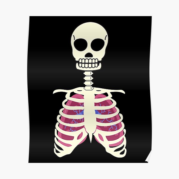 "Skeleton Rib Cage - Halloween skeleton Costume " Poster for Sale by ...