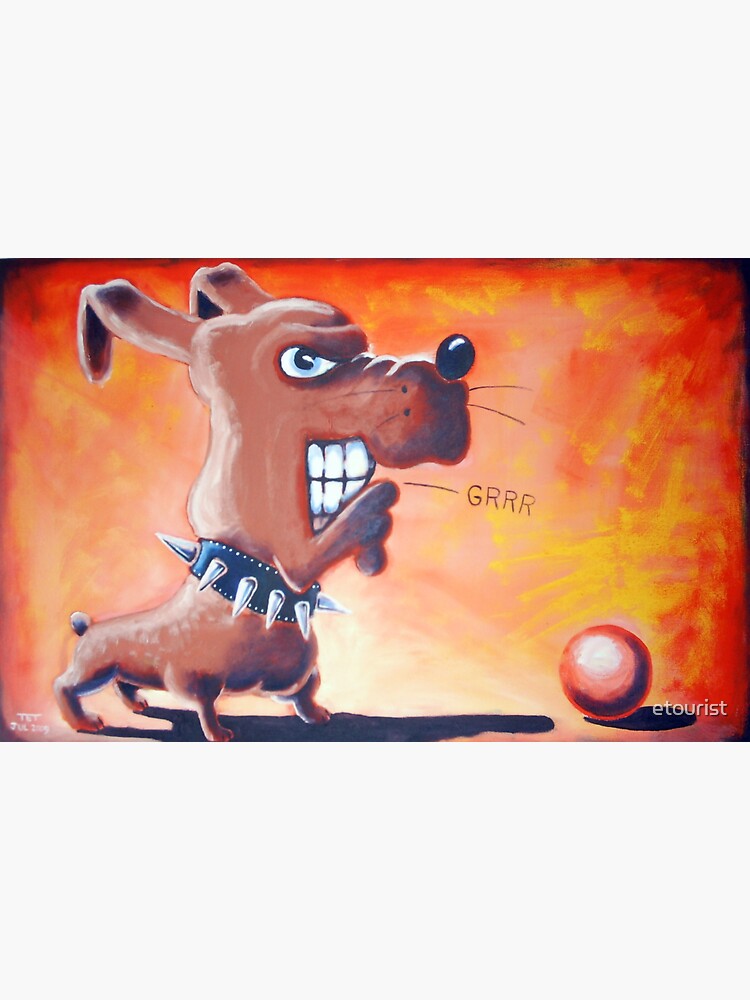 "Grrr Dog's Ball" Sticker for Sale by etourist | Redbubble