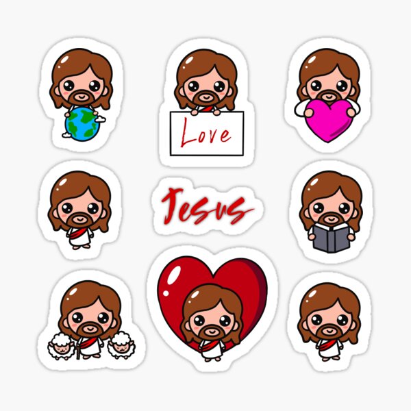 "Cute Jesus Christ God Chibi kawaii baby" Sticker for Sale by ...