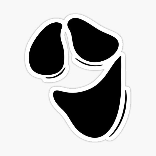 "Silly Ghost Face" Sticker for Sale by StuckOnTees | Redbubble