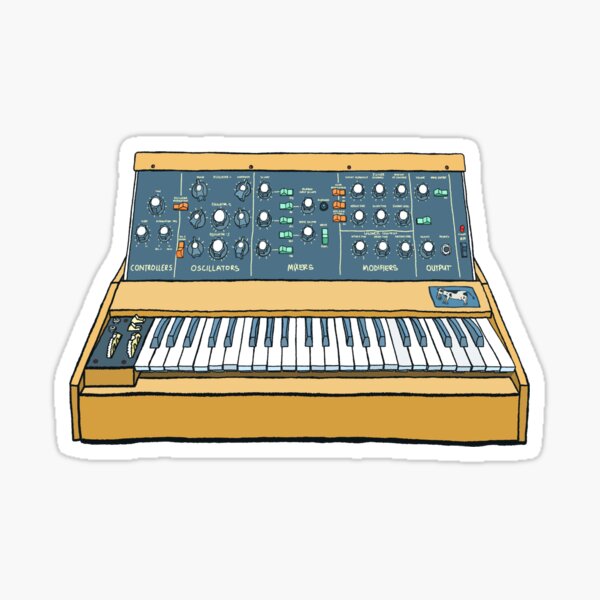 Moog Synthesizer Stickers | Redbubble