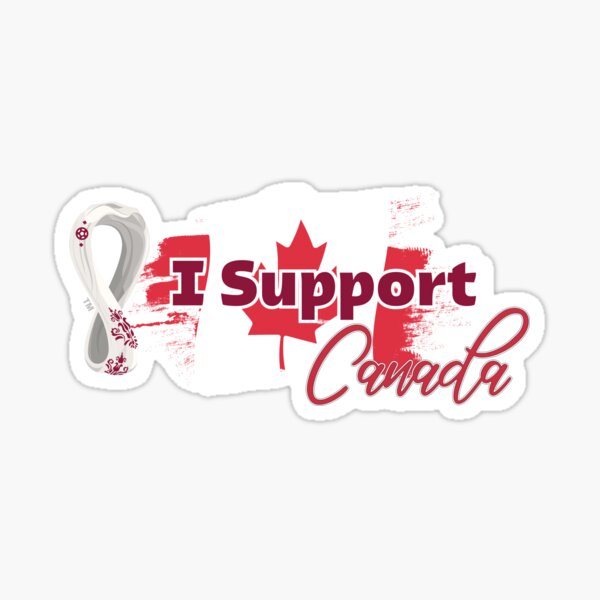 "canada supporter" Sticker for Sale by arndesigne | Redbubble