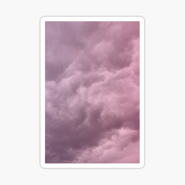 "Pink and Purple Cloudy Sky Photography" Sticker for Sale by khunsaaziz ...
