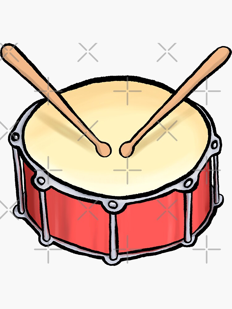 "Snare drum" Sticker for Sale by ElectronicCloud | Redbubble