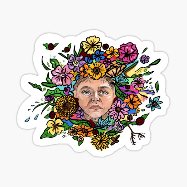 "Midsommar original art " Sticker for Sale by choleartfull | Redbubble