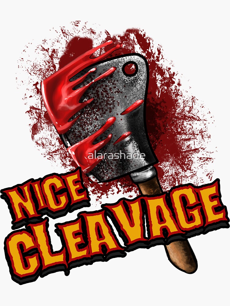 "Nice Cleavage" Sticker for Sale by alarashade | Redbubble