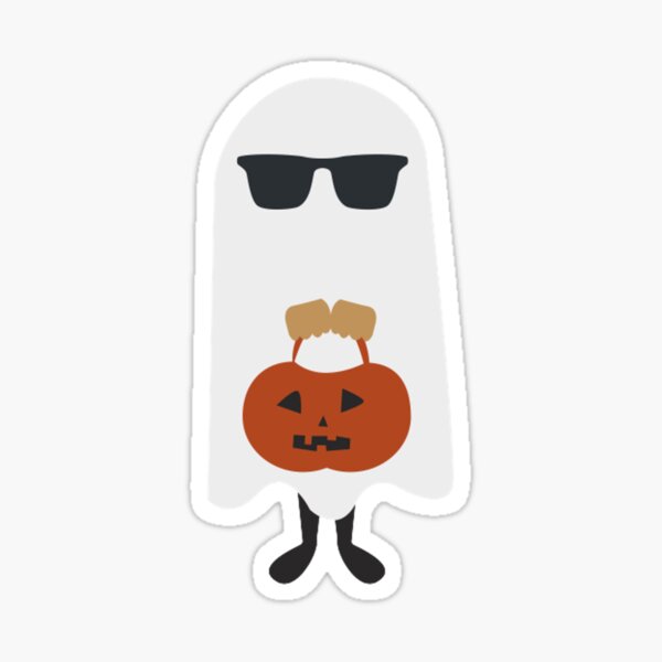 "Hugo The Ghost" Sticker for Sale by Alexx-Hart | Redbubble