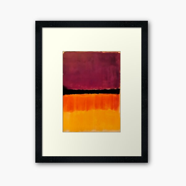 "mark rothko painting , colorful , artwork by mark rothko" Framed Art ...