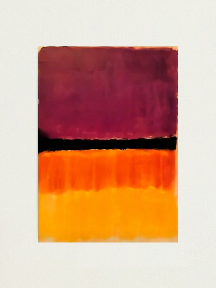Lámina fotográfica «pintura de mark rothko, coloridas, ilustraciones de ...