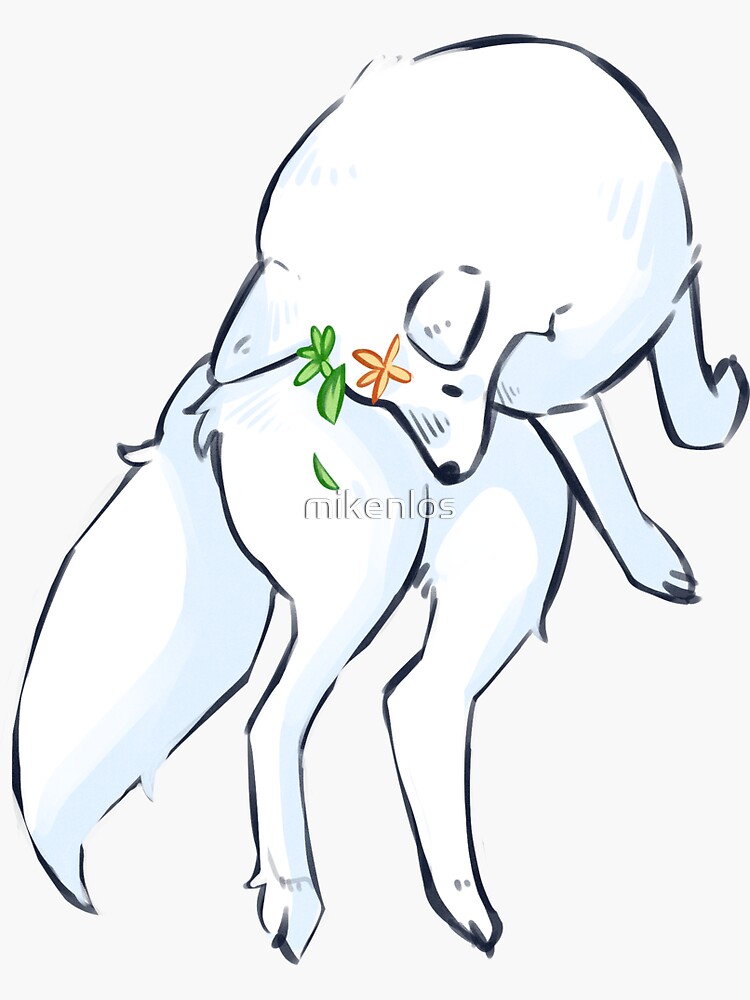 "jumpy fox" Sticker for Sale by mikenlos | Redbubble