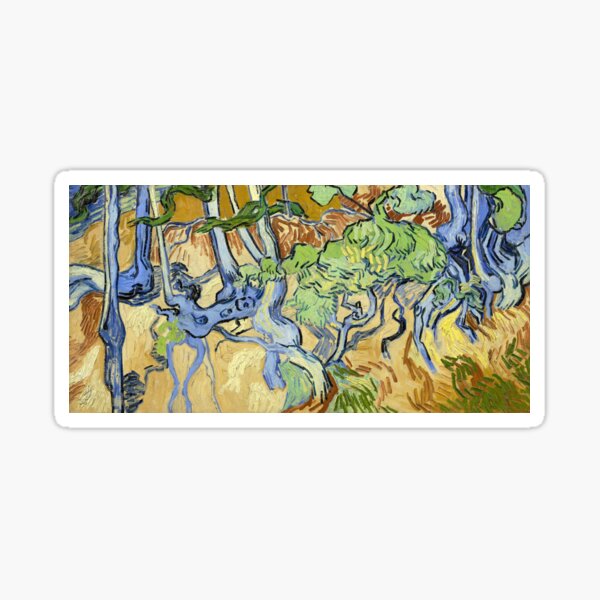 "Vincent Van Gogh - Tree-roots, 1890 " Sticker for Sale by fineearth ...