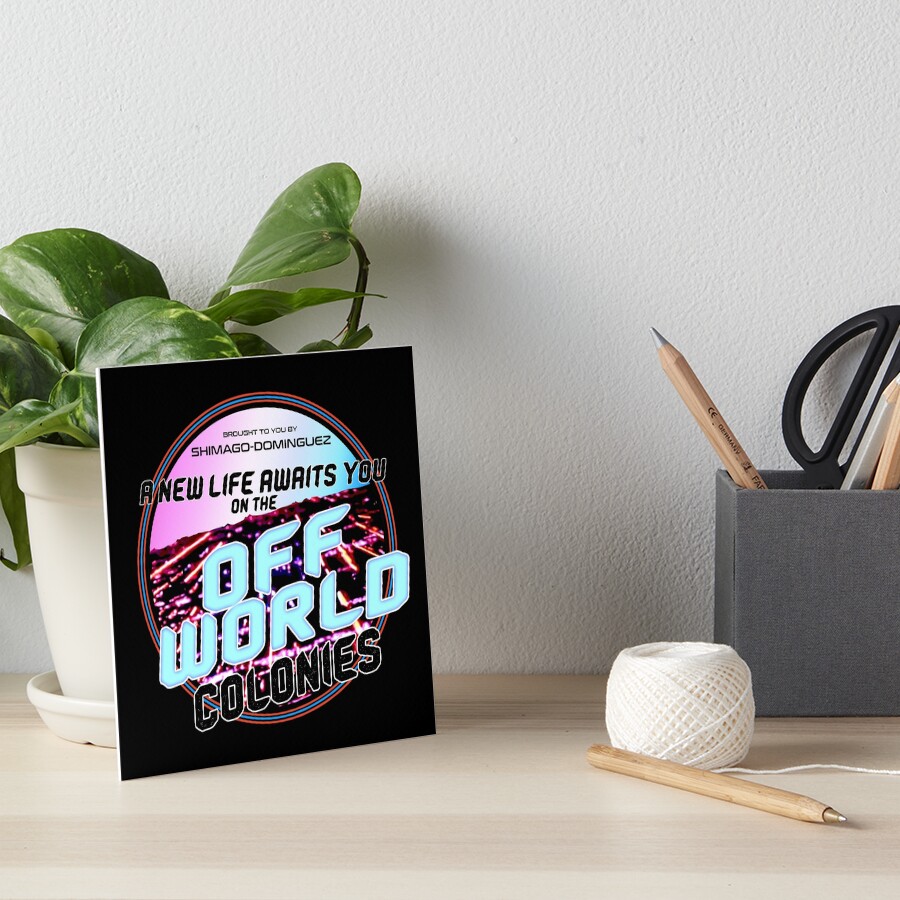 "Off-World Colonies : Inspired by Blade Runner" Art Board Print by ...