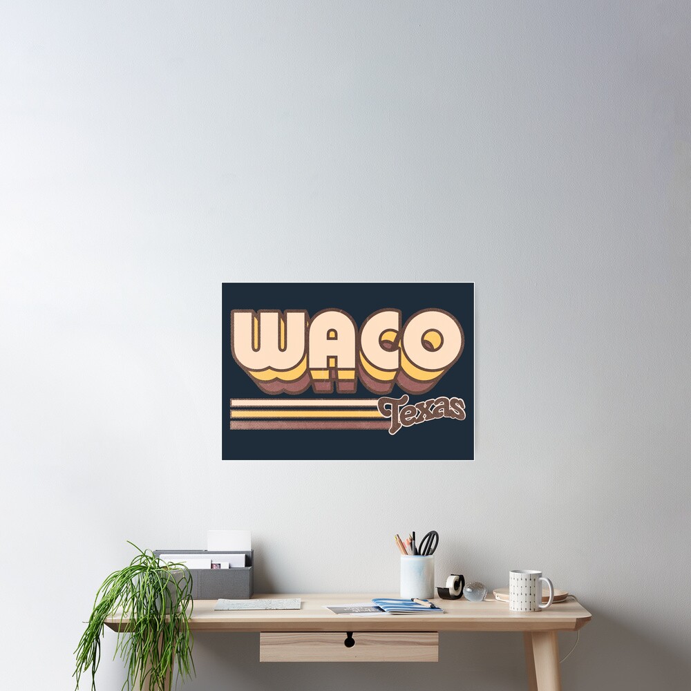 "Waco, TX | City Stripes" Poster for Sale by retroready | Redbubble