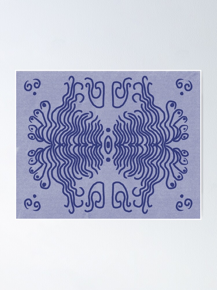 "vibration - blueberry - blue abstract modern design groovy hippy boho ...