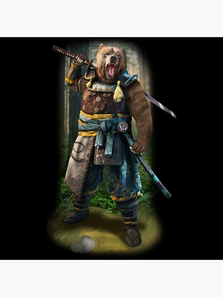 "Exclusive Hand Drawn Samurai Bear | Samurai Collection Item-17 (Bear ...