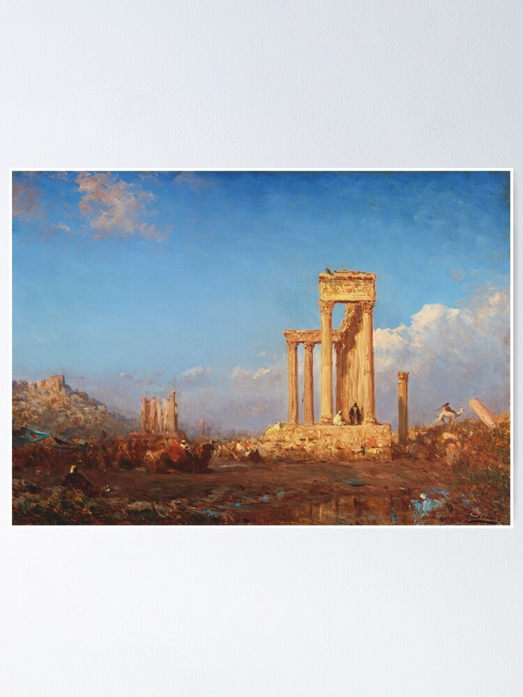 "Ruins, Palmyra | Félix Ziem | Syrian Landscape Art" Poster for Sale by ...