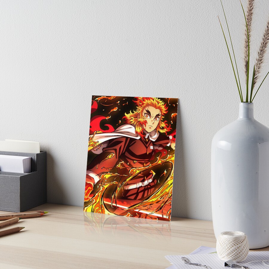 "Kyojuro Rengoku x kimetsu no yaiba" Art Board Print for Sale by ...