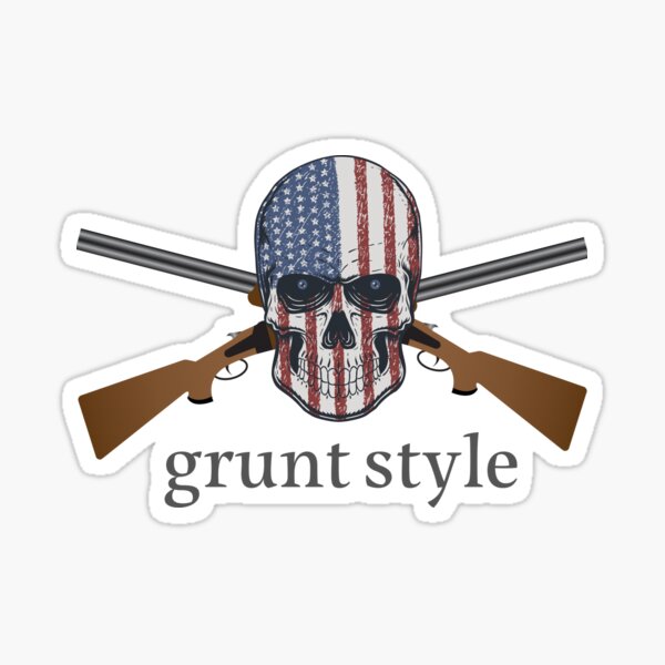" grunt style " Sticker for Sale by eldaltony | Redbubble