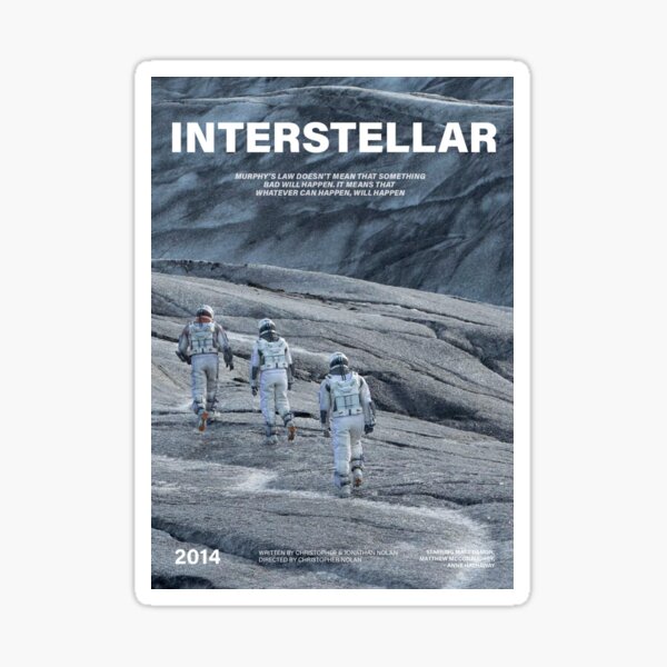 "INTERSTELLAR" Sticker for Sale by 33ll | Redbubble