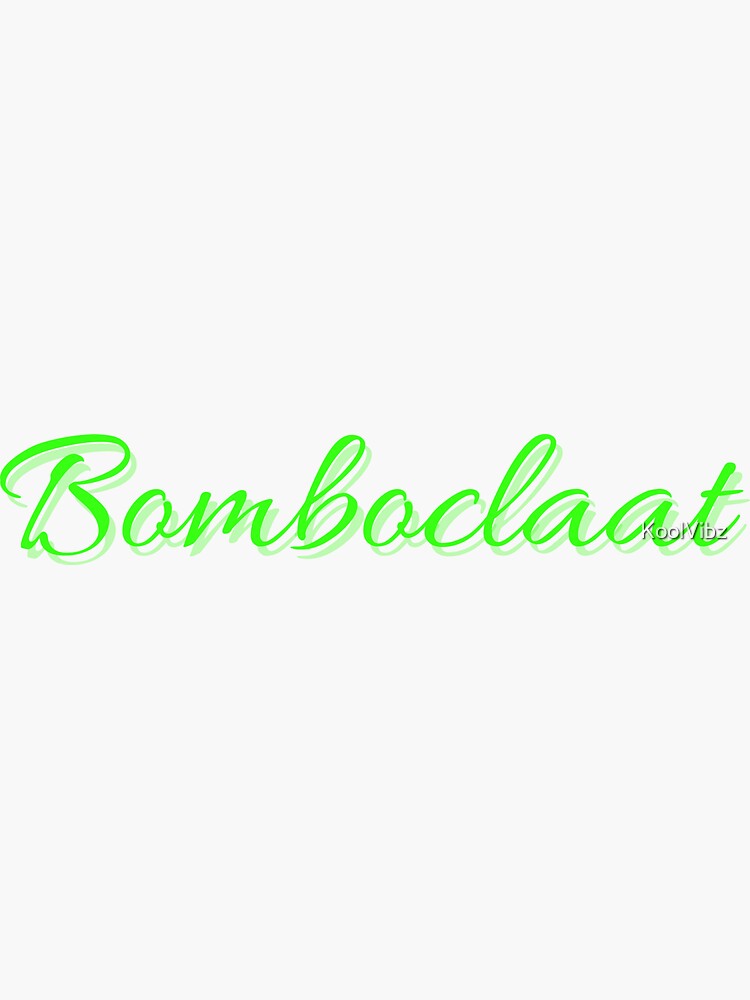 "Bomboclaat Jamaican T-Shirt Design " Sticker for Sale by KoolVibz ...