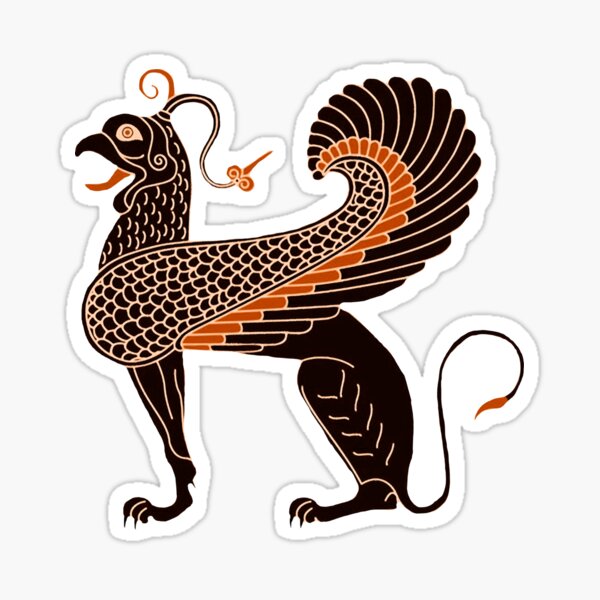 "beast griffin from mythology" Sticker for Sale by si3iy | Redbubble