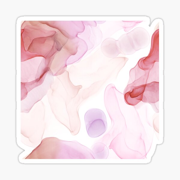"Pastel Pink Ink Texture" Sticker for Sale by Nakikej | Redbubble