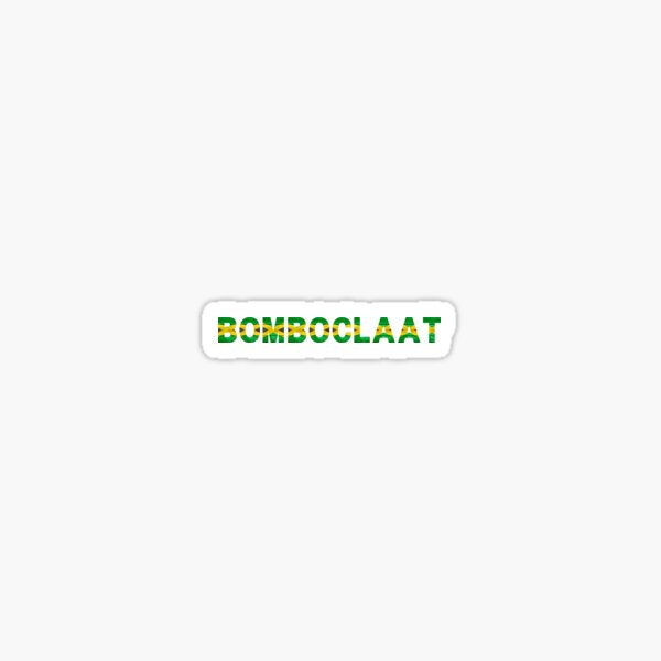 "Jamaican Bomboclaat T-Shirt Design " Sticker for Sale by KoolVibz ...