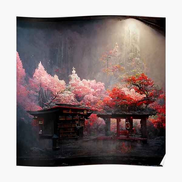 "Shrine" Poster for Sale by Qi-Shrine | Redbubble