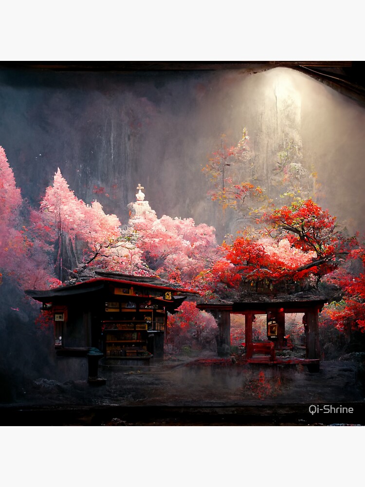 "Shrine" Sticker for Sale by Qi-Shrine | Redbubble