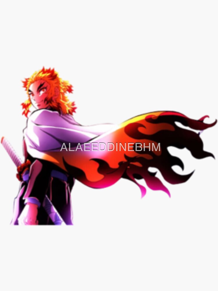 "Kyojuro Rengoku x kimetsu no yaiba" Sticker for Sale by ALAEEDDINEBHM ...