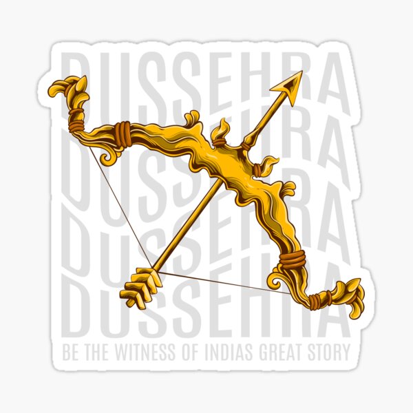 "Dussehra" Sticker for Sale by DulasTShirt | Redbubble