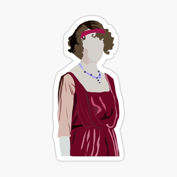 "Sheila Birling " Sticker for Sale by beckieowen | Redbubble