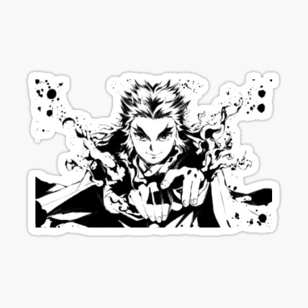 Kyojuro Rengoku X Kimetsu No Yaiba Sticker For Sale By Alaeeddinebhm Redbubble