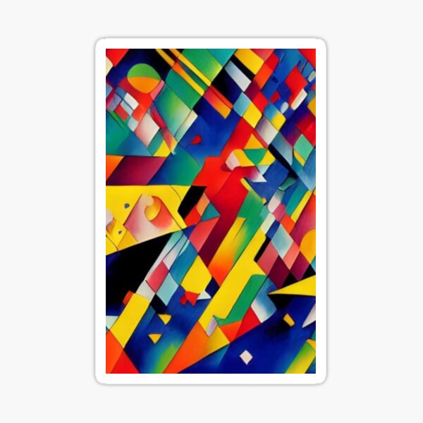"Geometric Shapes" Sticker for Sale by Crosby2021 | Redbubble
