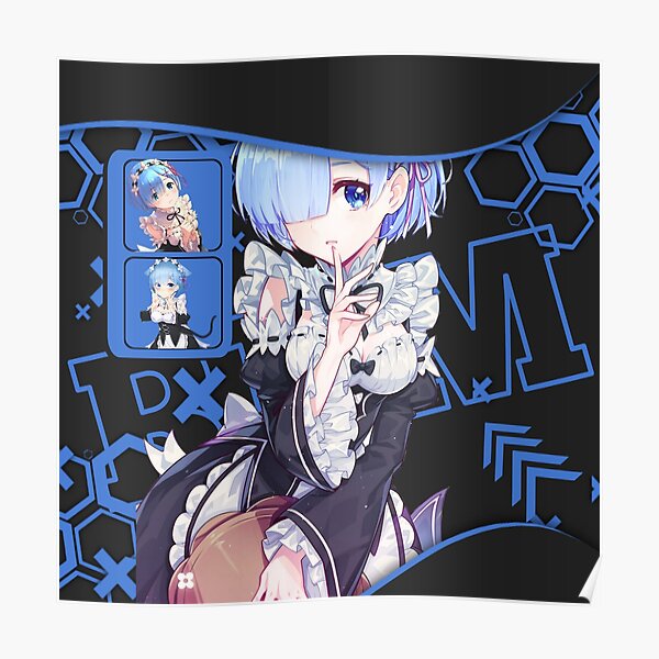 "Aesthetic Rem Re: Zero kara Hajimeru Isekai Seikatsu " Poster for Sale ...