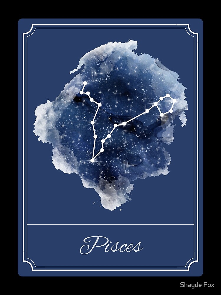 "Pisces Zodiac Constellation Tarot Card" Poster for Sale by ...