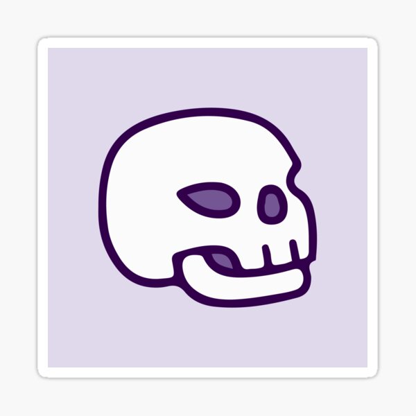 "Cute Skeleton Skull" Sticker for Sale by gabbarose20 | Redbubble