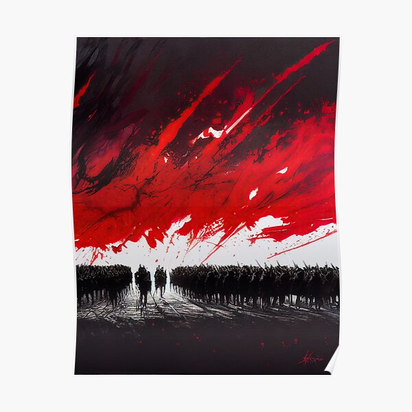 "Dark fantasy battlefield" Poster for Sale by Shadow-Spectrum | Redbubble