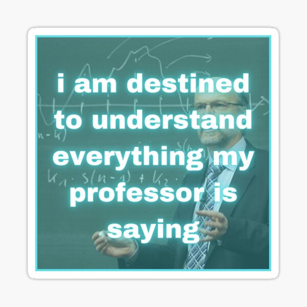 "DESTINED TO UNDERSTAND" Sticker for Sale by gaffirmations | Redbubble