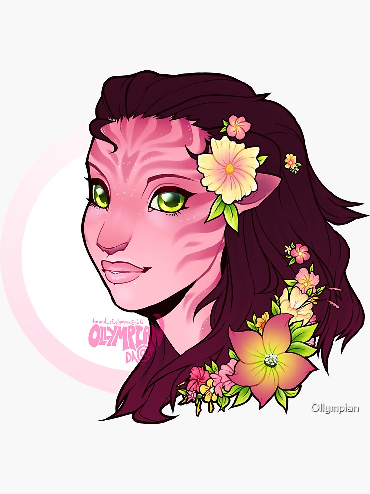 "Pink Na'vi Transparent Sticker - Avatar inspired" Sticker for Sale by ...