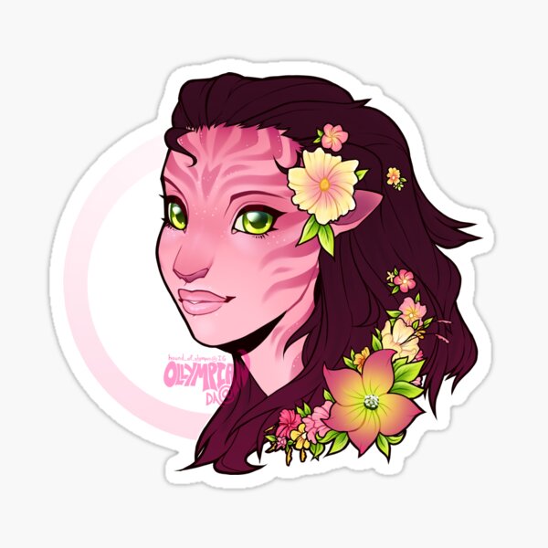 "Pink Na'vi Transparent Sticker - Avatar inspired" Sticker for Sale by ...